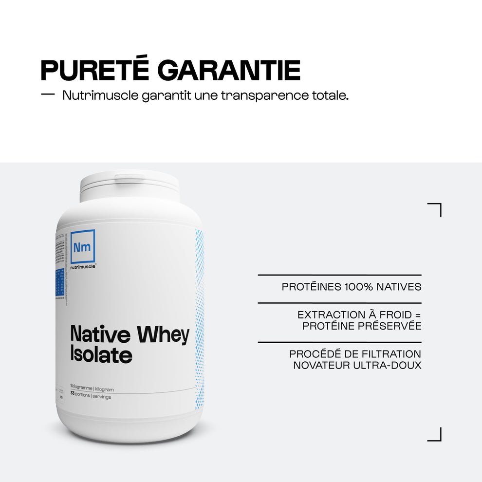 Whey Native Isolate – Nutrimuscle