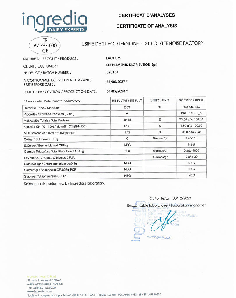 Lactium® - Complément sommeil – Nutrimuscle