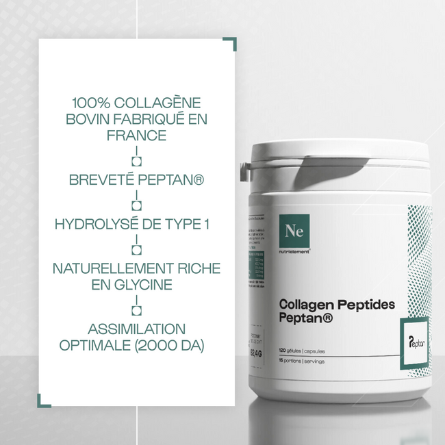 Peptides Collagène type 1 Peptan® en gélules – Nutrimuscle