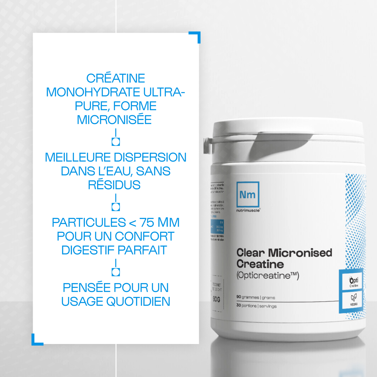 Créatine Micronisée (Opticreatine™) – Nutrimuscle