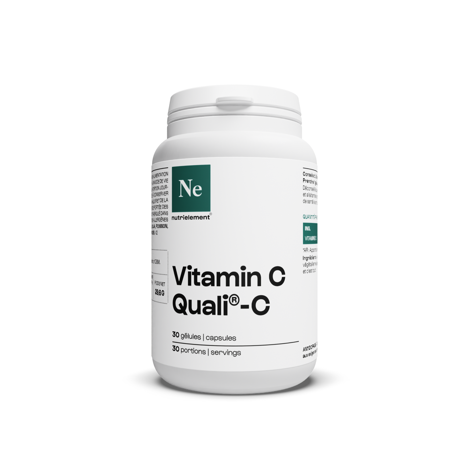 Gélules de Vitamine C Quali®C - 867 mg par gélules | Nutrimuscle